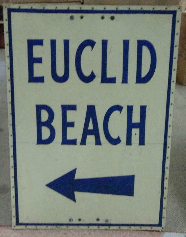 328: Large Original Euclid Beach Amusement Park Sign