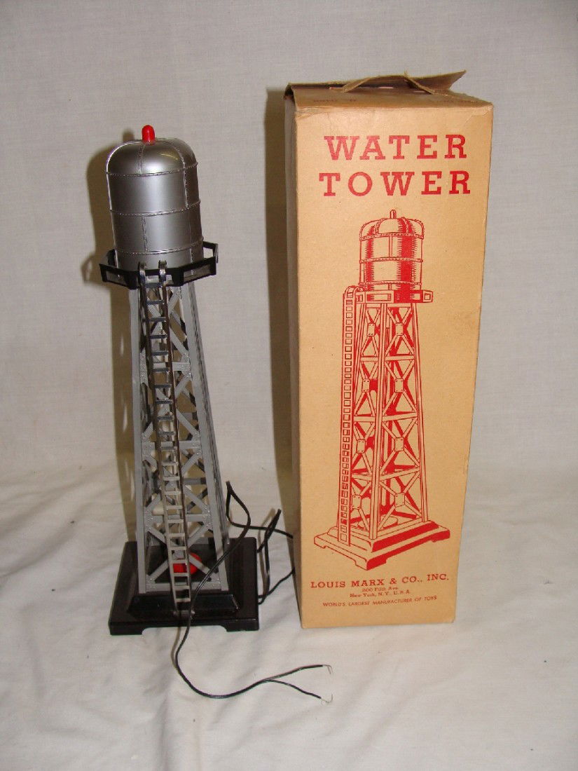 Marx No. 0465 Bubbling Water Tower W Original Box