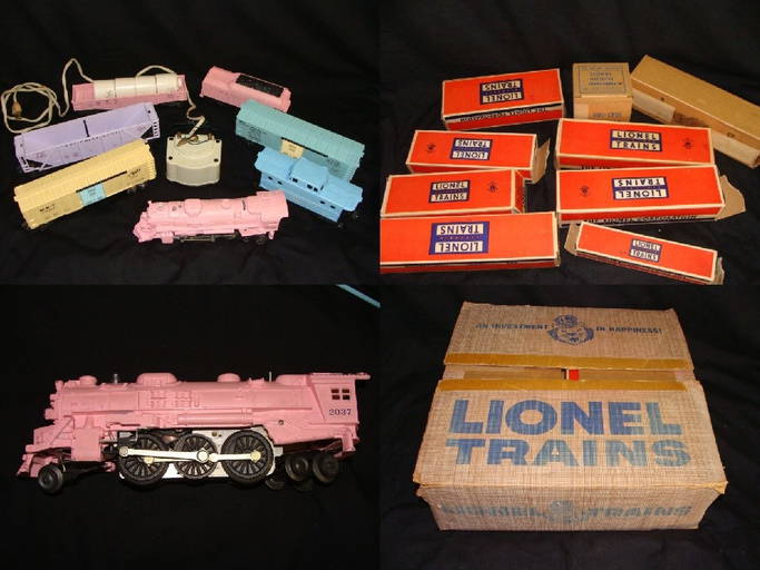 1957 Lionel Set #1587s Pink Girls Train Set W Orig