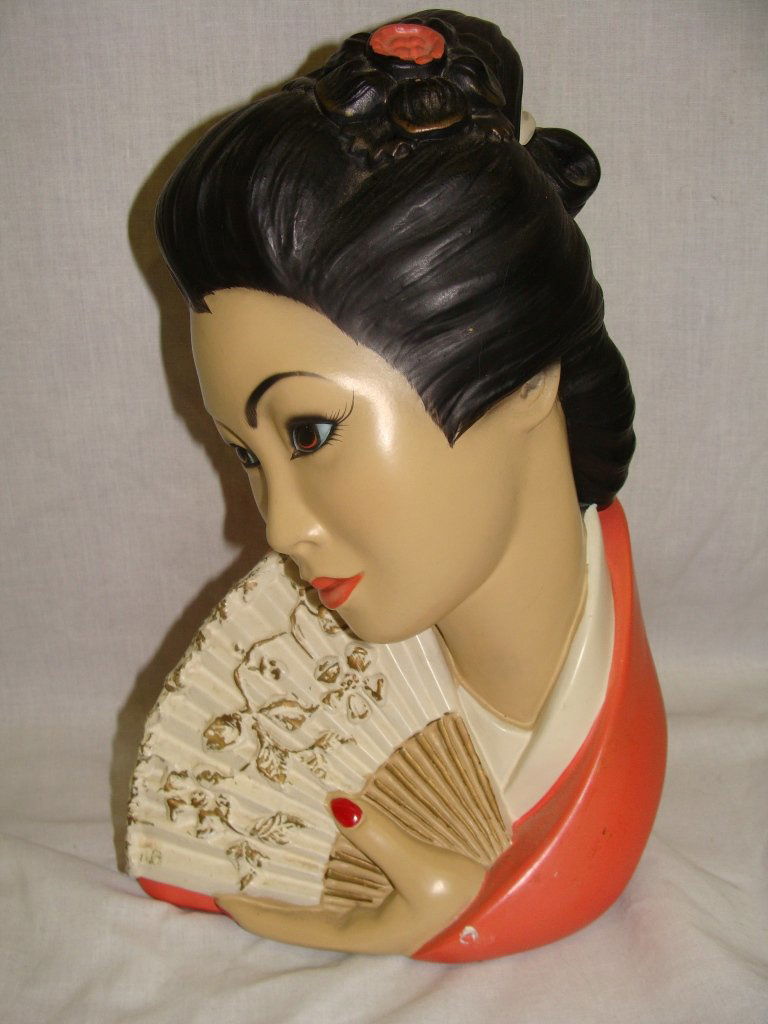 MARWAL BY BROWER 1965 ORIENTAL CHALKWARE BUST - Mar 30, 2013 | Fusco ...