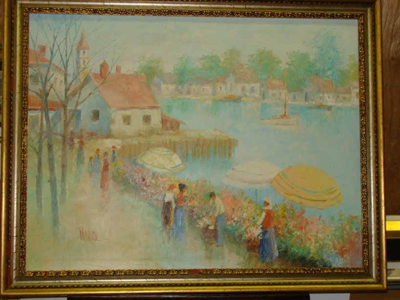 John Manol Riverscape Oil Painting On Canvas - Mar 30, 2013 | Fusco ...