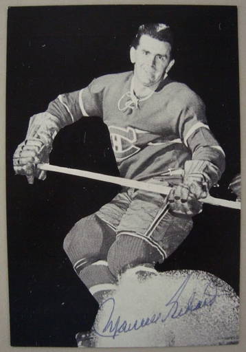 Maurice Richard Autographed 3x5 Postcard