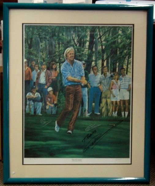 Greg Norman Signed Artist Proof "one For Jamie' Limited