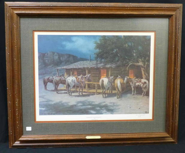 Boys In The Bunkhouse Olaf Wieghorst Le Signed Print