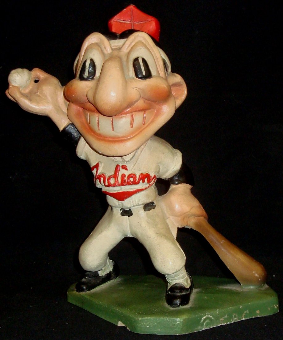 1947 Mazzolini Cleveland Indians "chief Wahoo" Statue