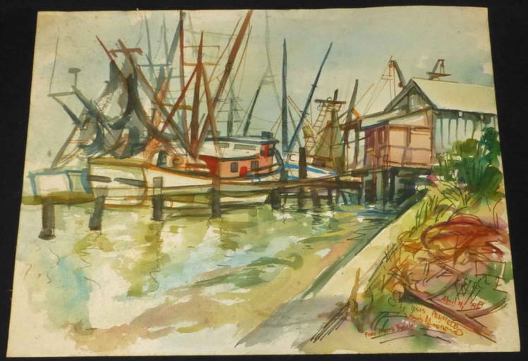 Louis Penfield Ohio Teacher Watercolor