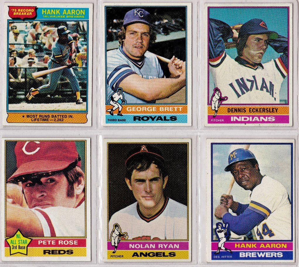 1976 Topps Baseball Complete Set W Complete Traded Set