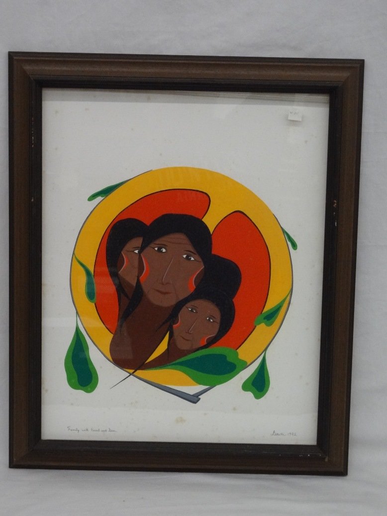 Mississauga Ojibwa Artist Rick Beaver Acrylic Painting