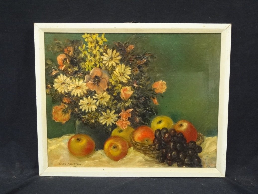 Edith M. Barton Original Oil on Canvas Still Life