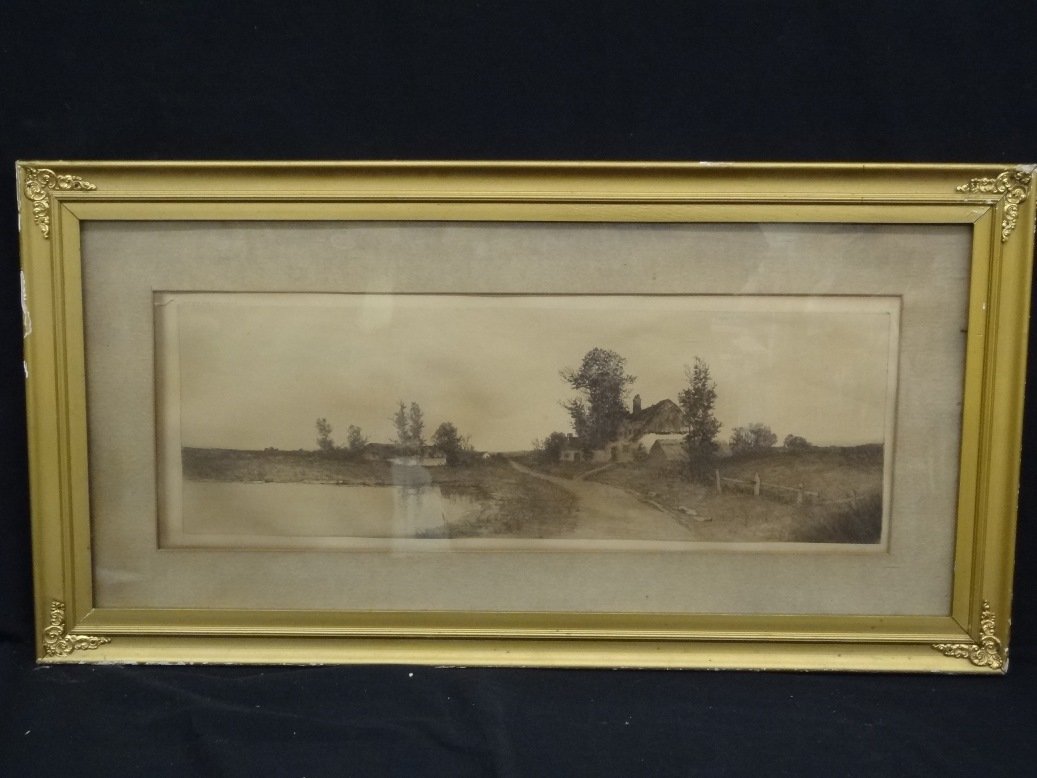J. Haller Original Etching 1890 Radtke, Lauckner, and