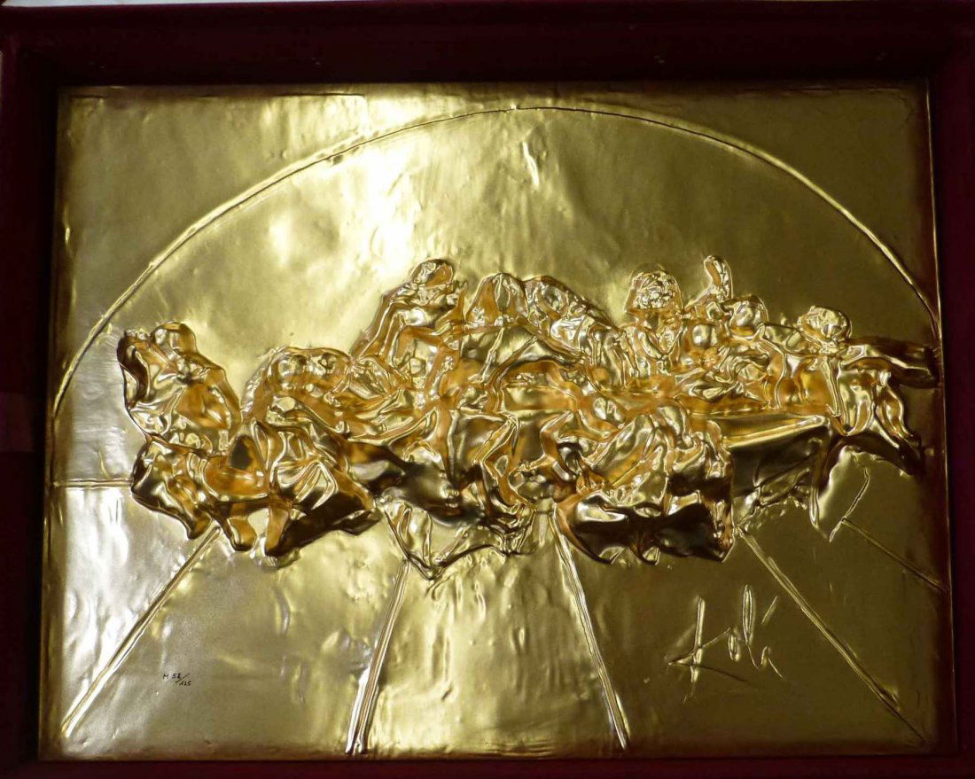 Salvador Dali Last Supper Bas Relief Sculpture