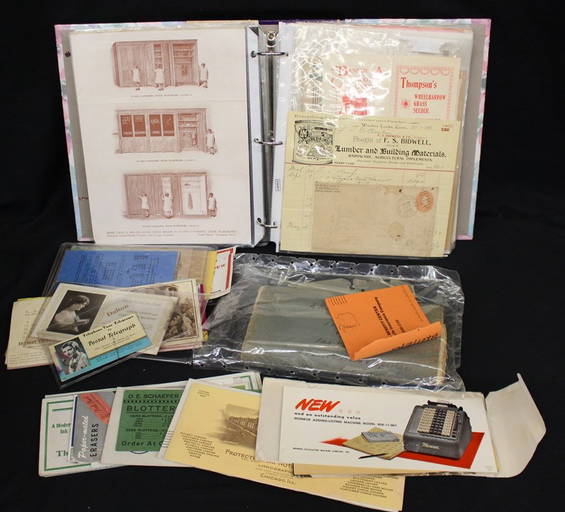 Paper Ephemera And Stamps On Letters