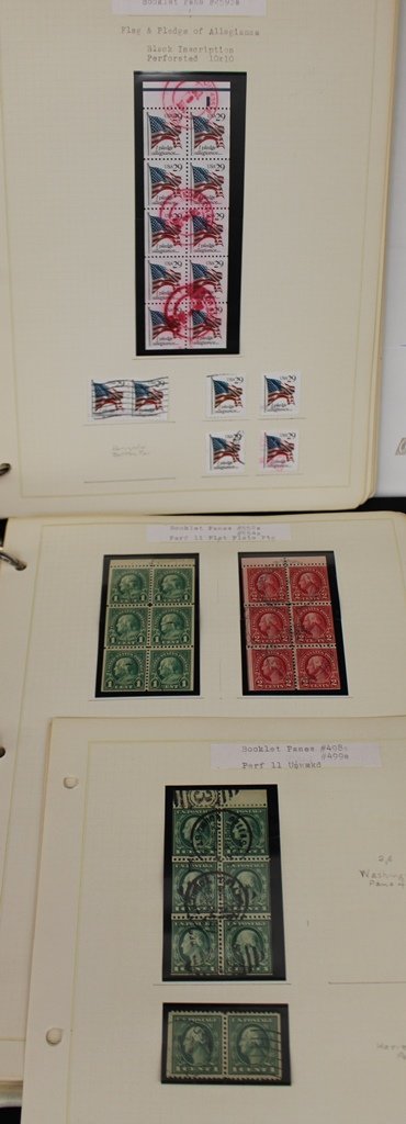 United States Used Booklet Panes & Stamps From Panes