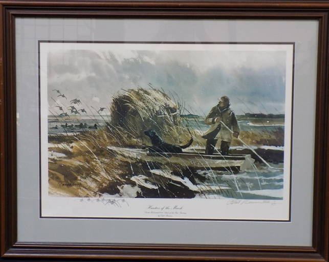 Artist Proof Hunters Of The Marsh By Chet Reneson