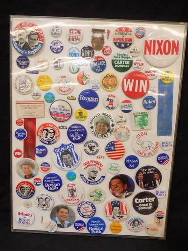 50+ Ronald Reagan Era Political Pins Pinback Buttons