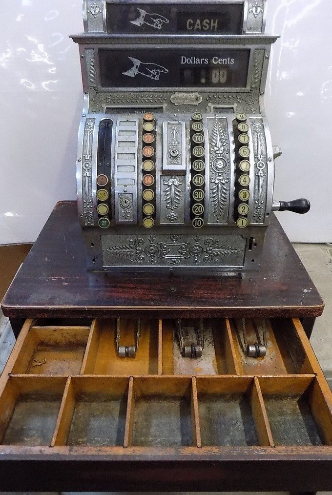 1922 National Cash Register Class 400-800 Oranate Metal
