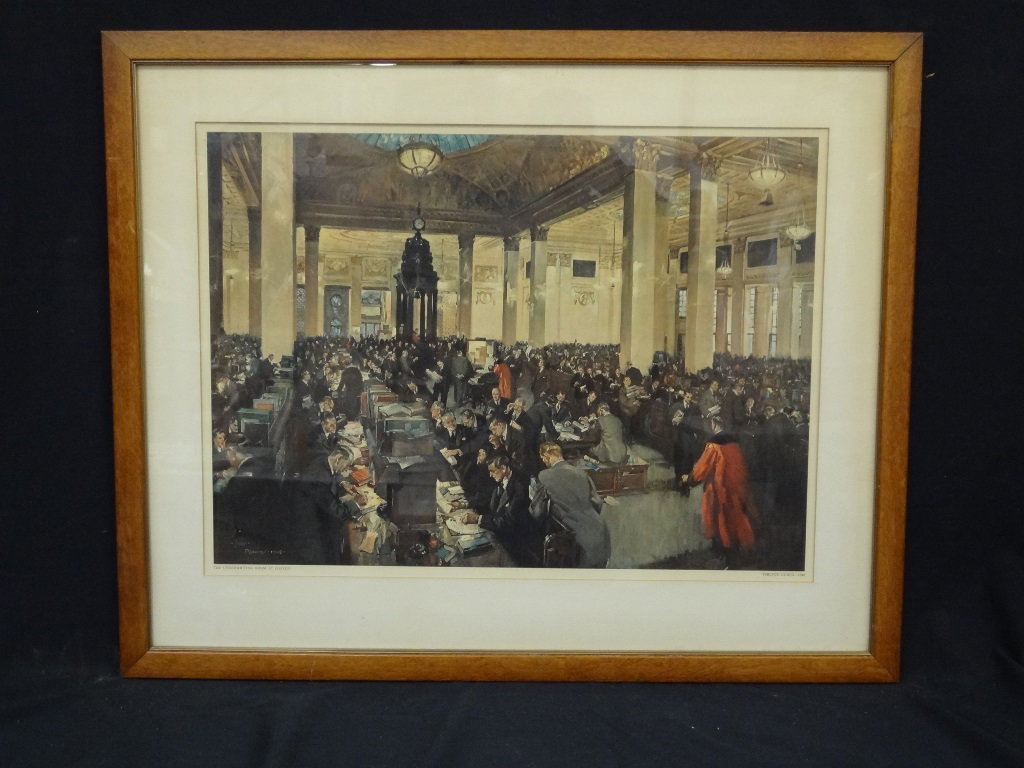 The Underwriting Room At Lloyd's By Terence Cuneo