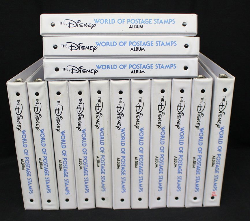 (15)Walt Disney Stamp Binders Albums 1980