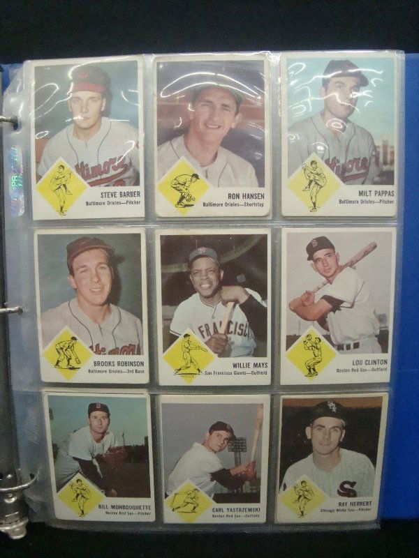 1963 Fleer Baseball Complete Set W Checklist