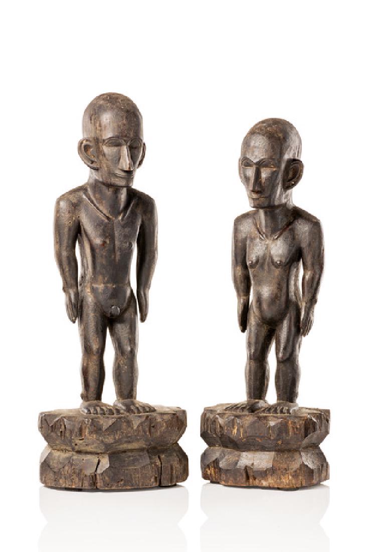 Pair of ritual deities "bulul" of the master carver
