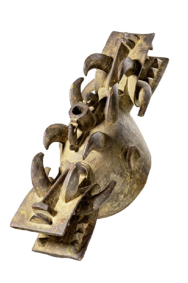 Janus helmet mask "wanyugo" - Côte d'Ivoire, Senufo