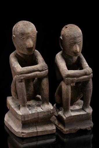 Pair Of Ritual Deities "bulul", Around 1930