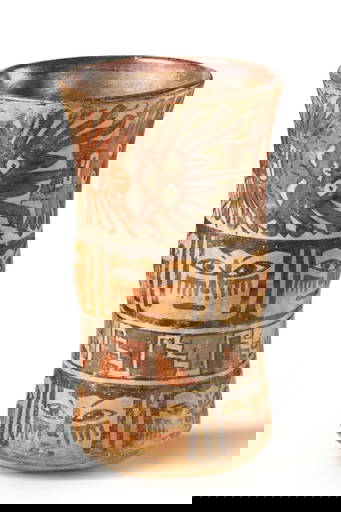 Tall Cup "kero", Early Intermediate Period, Late Nazca, Ca. 300 To 600 ...