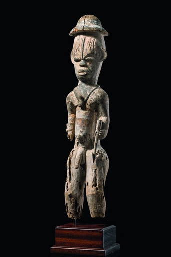 Large Male Ancestor Spirit Figure "edjo" Nigeria,