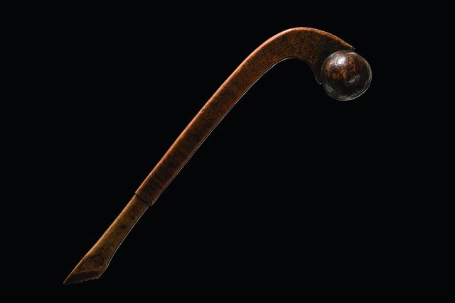Ball Head War Club, Late 18th Century North America,