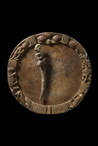 Oracle Board "opon Ifa" And Oracle Tapper "iroke Ifa"