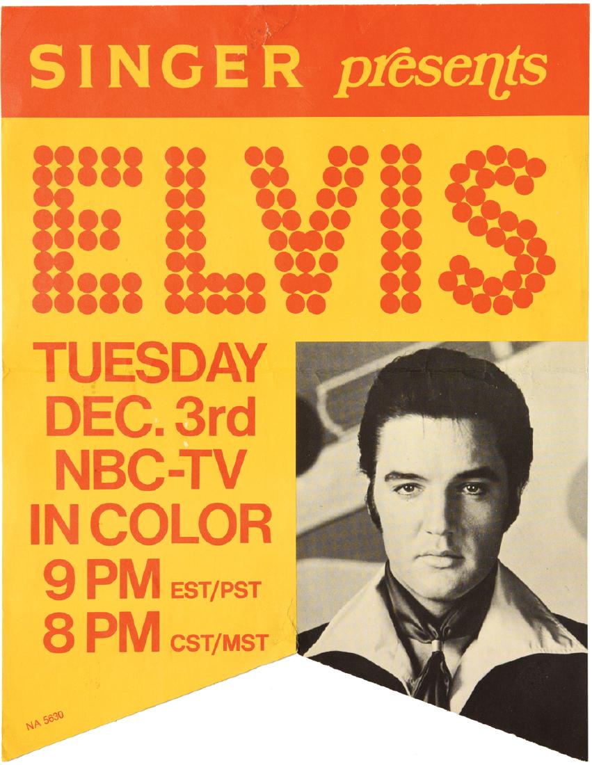 Promo Poster for Elvis Presley "68 Comeback" Special