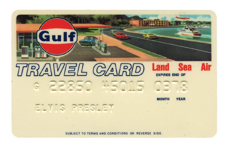 Elvis Presley Gulf Oil Credit Card
