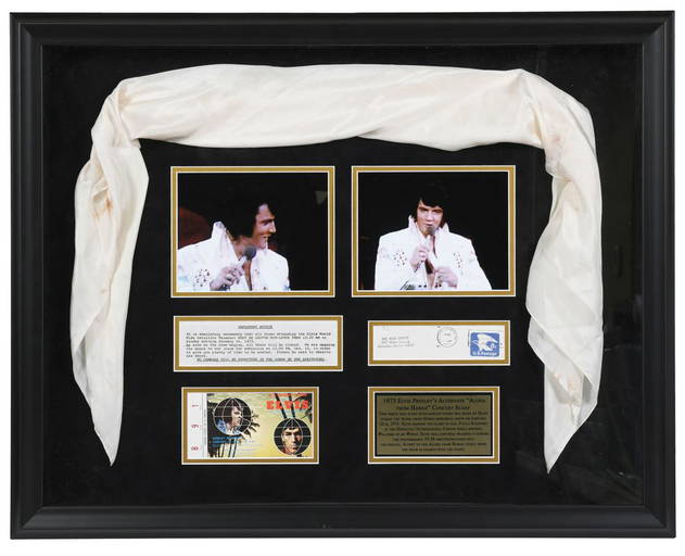 1973 Elvis Presley’s Stage Worn Scarf From “aloha From