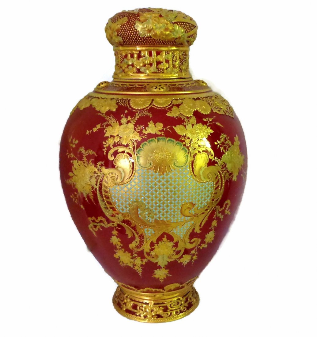 Massive Museum Quality Royal Crown Derby Urn