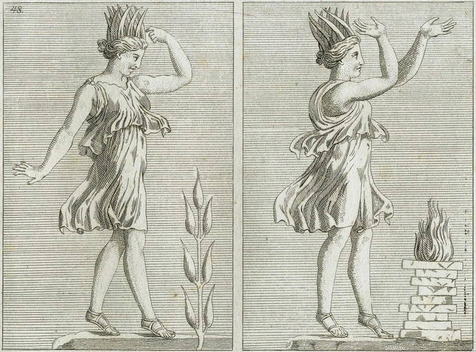 Nymph Chloris. Ancient Greece. ~17th 18th.