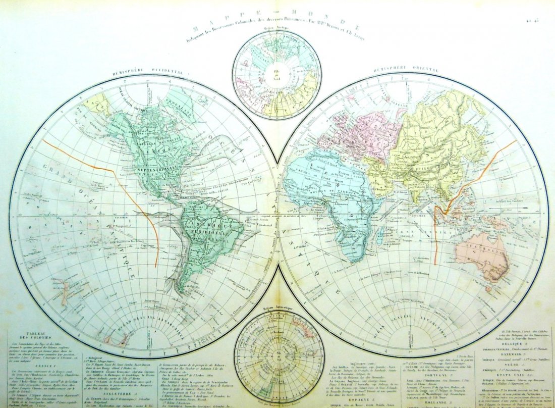 Maps of the World. 1871.
