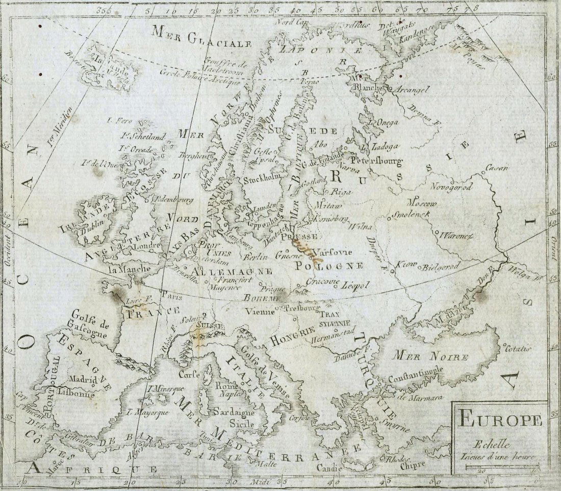 Map Of Europe. 1809.