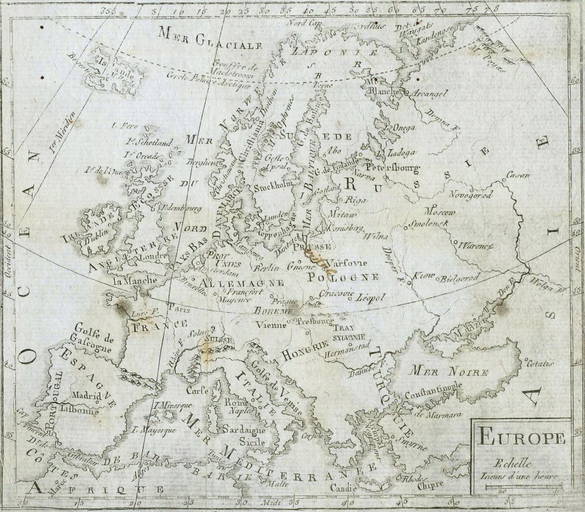 Map Of Europe. 1809.