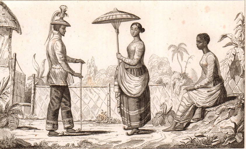 Costumes Of Loucon. Luzon Island. Philippines. 1836.