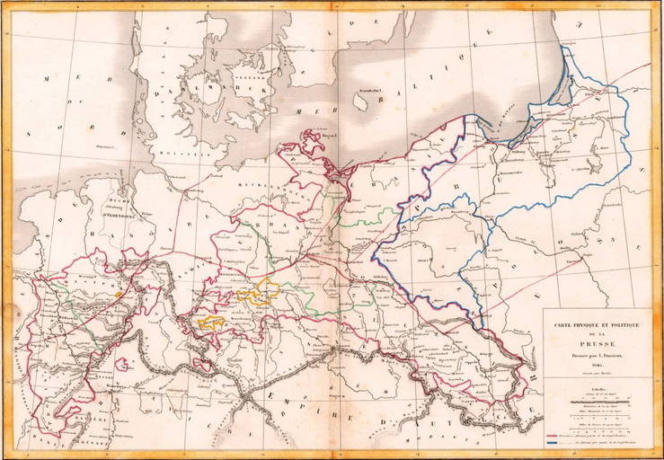 Map of Prussia. Europe. 1854. - May 27, 2016 | Pirmas Tau in Lithuania