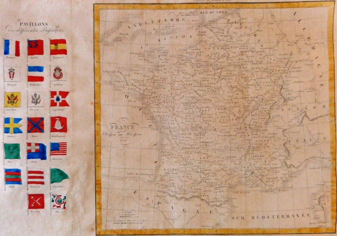 Maps of France in 1830. 1859.
