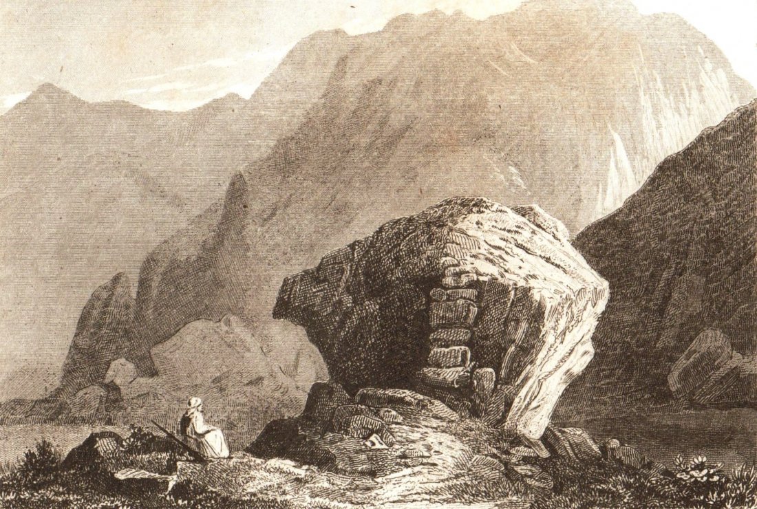 Rock Of Moses. Arabia. 1847.
