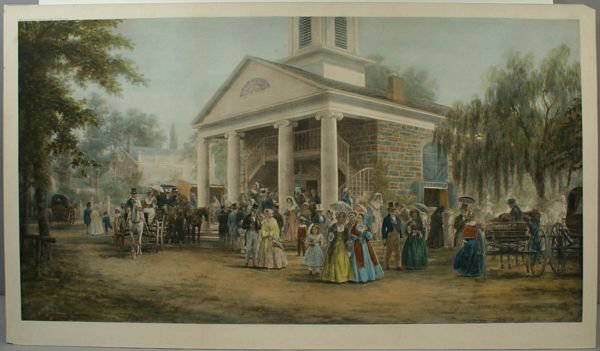 E.l. Henry, Sunday Morning In Virginia, 1890