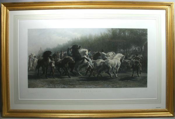 Bonheur, Horse Fair, Engraving, C.1863