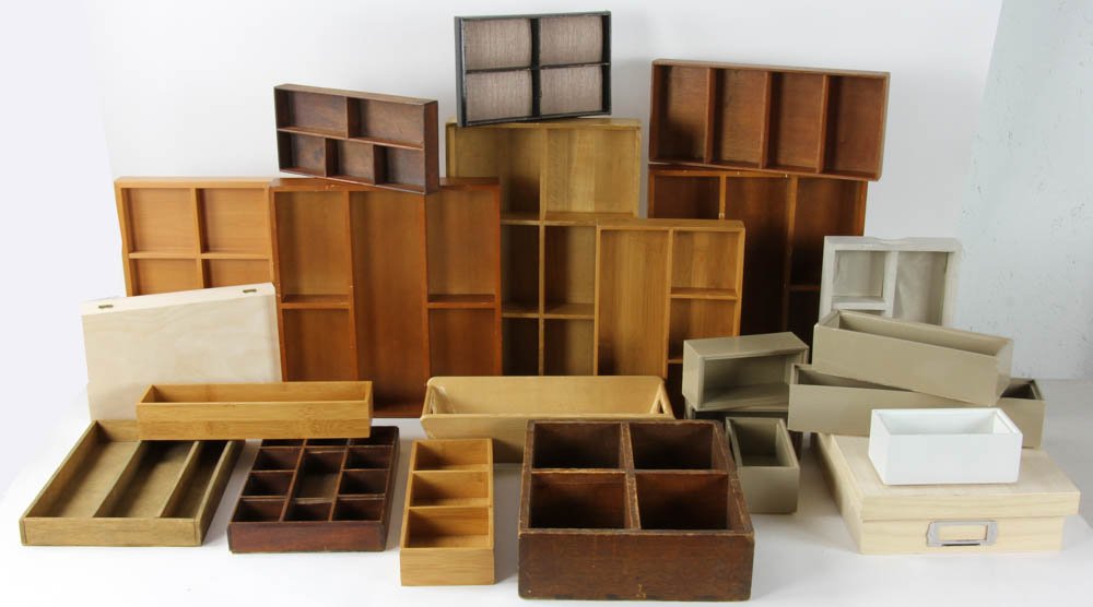 Large Group Of Organizational Boxes