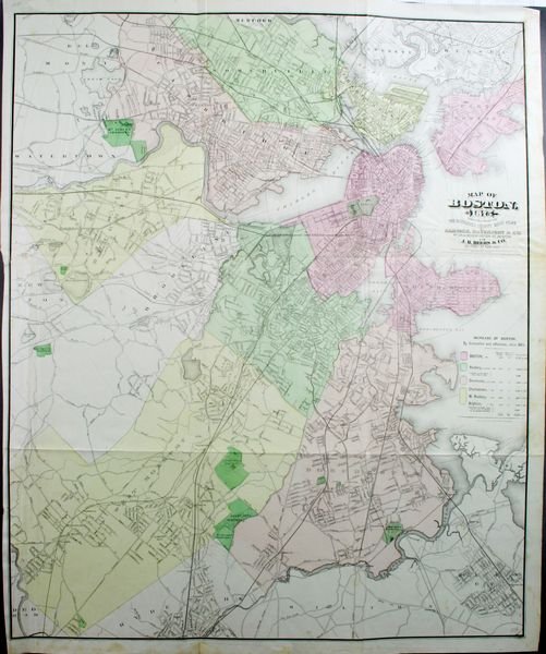 Map: Boston, 1875, Hc Lithograph, J.h. Bufford's - Mar 31, 2007 ...