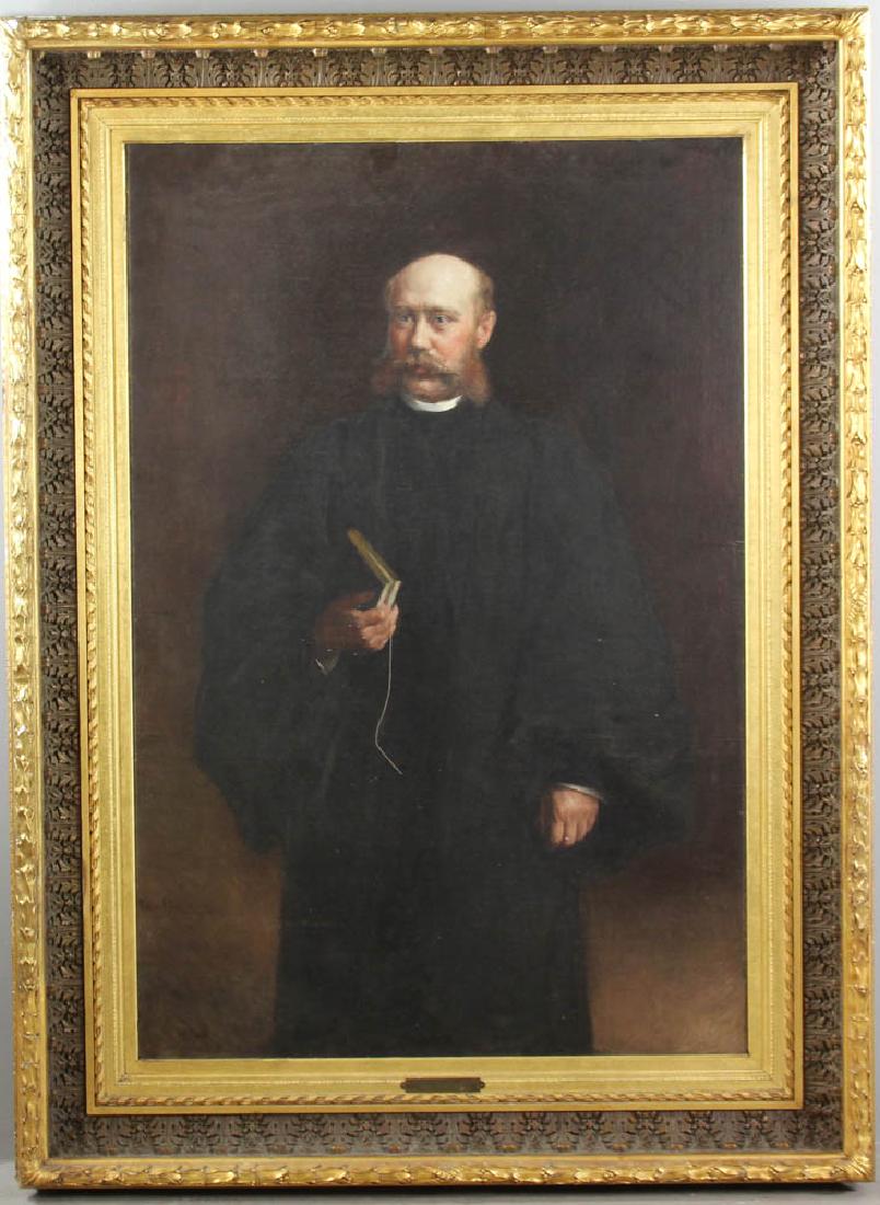 Frederick Porter Vinton Signed Portrait O/c