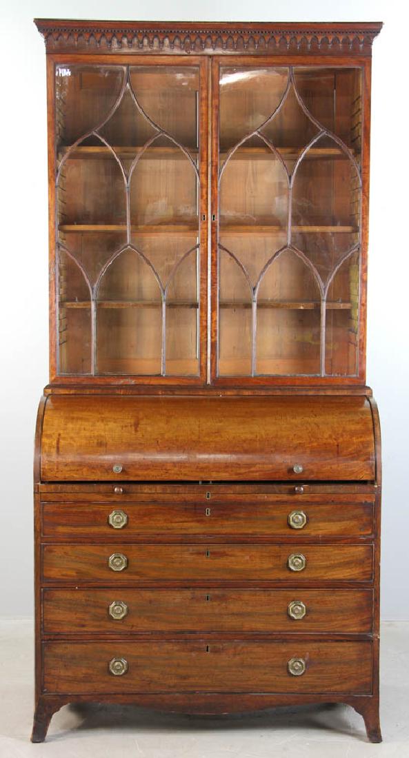 19th Century Barrel Roll Secretary