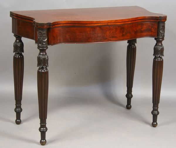 67: Rare Early 19th C. Samuel McIntyre Card Table