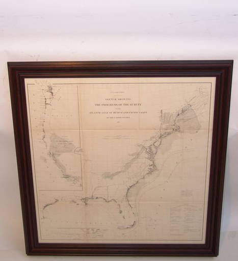 1875 Us Coast Survey Chart
